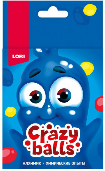 LORI Химические Опыты Алхимик Crazy Balls. Желтый, синий и красный шарики