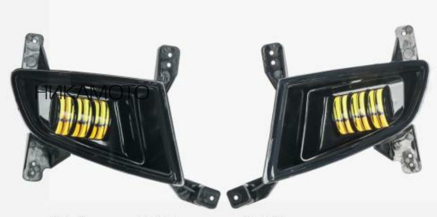 AIRLINE ALED084 Фары противотум. светодиод. для а/м Лада Priora 21704. 28Вт. H11. Бел. кмпл. 2 шт.