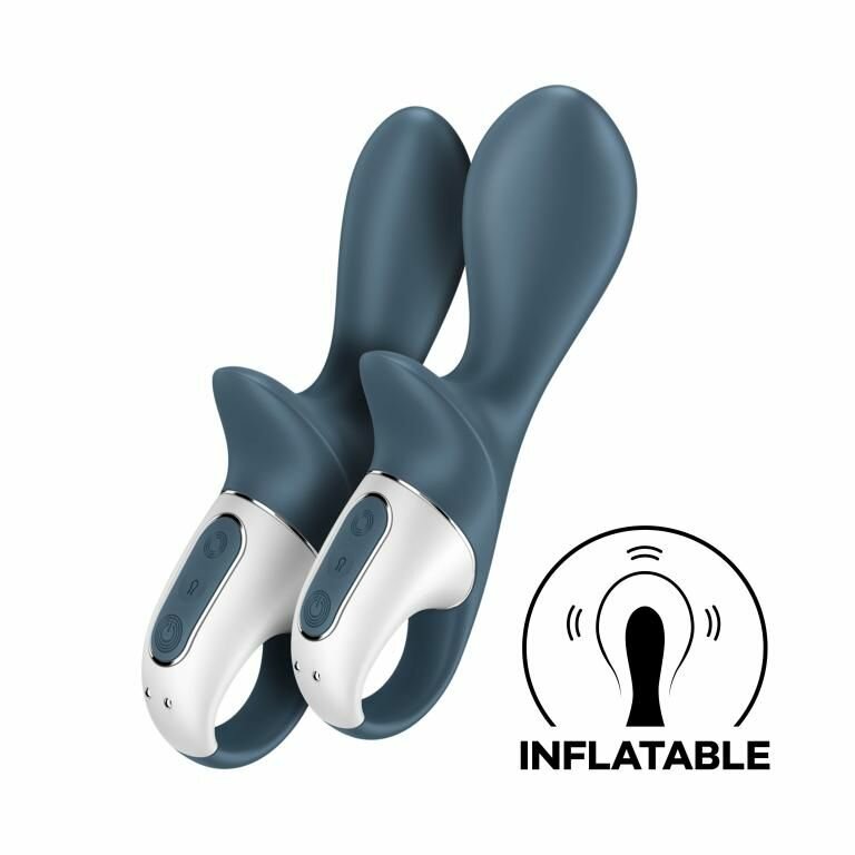Анальный вибратор с функцией расширения Air Pump Booty 2, Германия, Satisfyer, серый