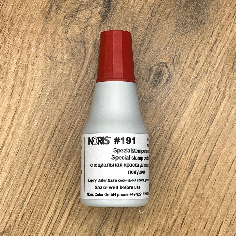 №191 красная спиртовая краска для нанесения на непористые поверхности