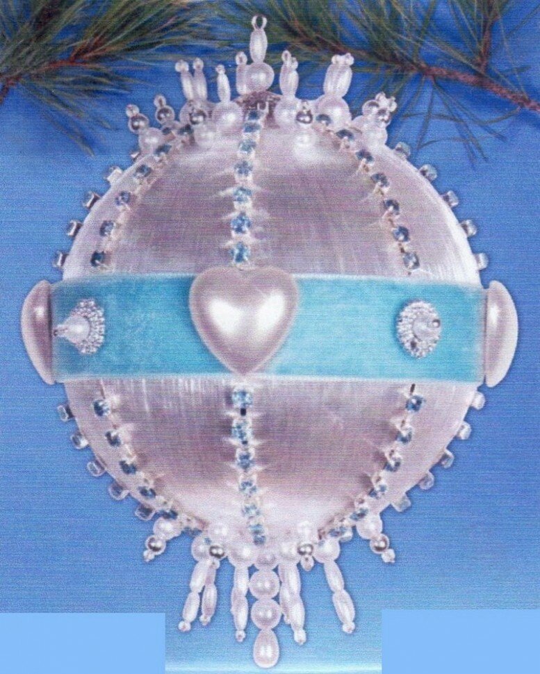 Набор - свободный стиль Design Works #6087 Елочная игрушка, 8 x 12 см