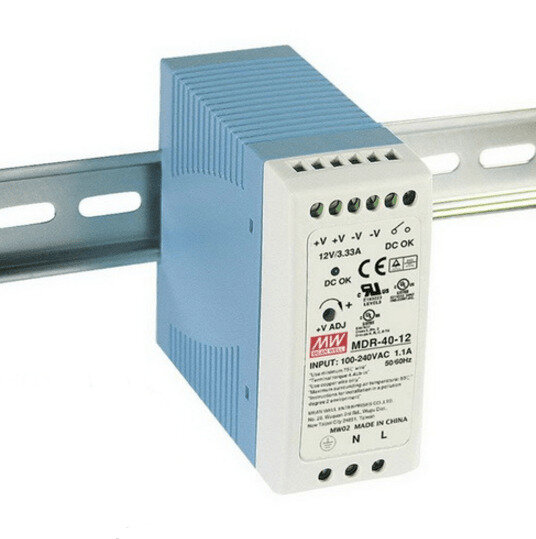 Блок питания БП MW MDR-40-12 40W 12V 3.33A на дин рейку