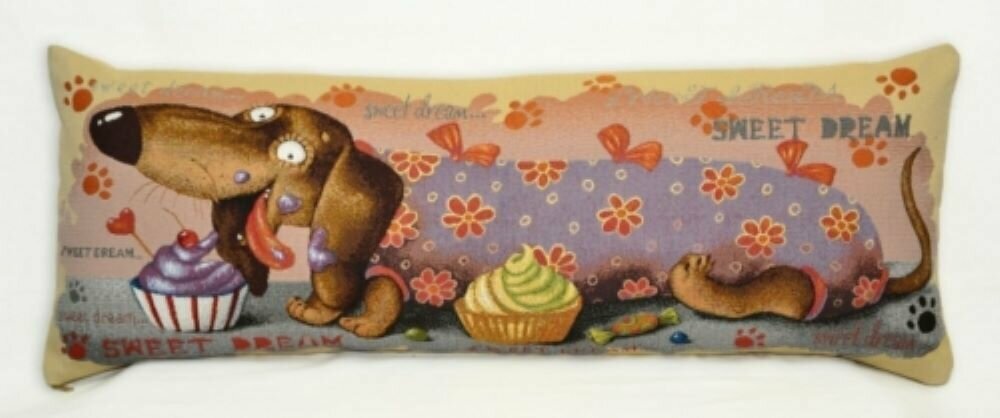 Подушка декоративная Студия текстильного дизайна Баловни Такса Кекс