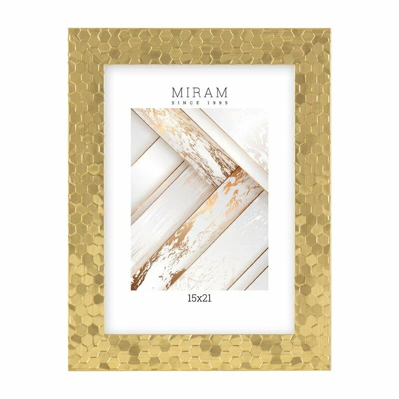 Фоторамка Мирам 15х21 см, золотистая