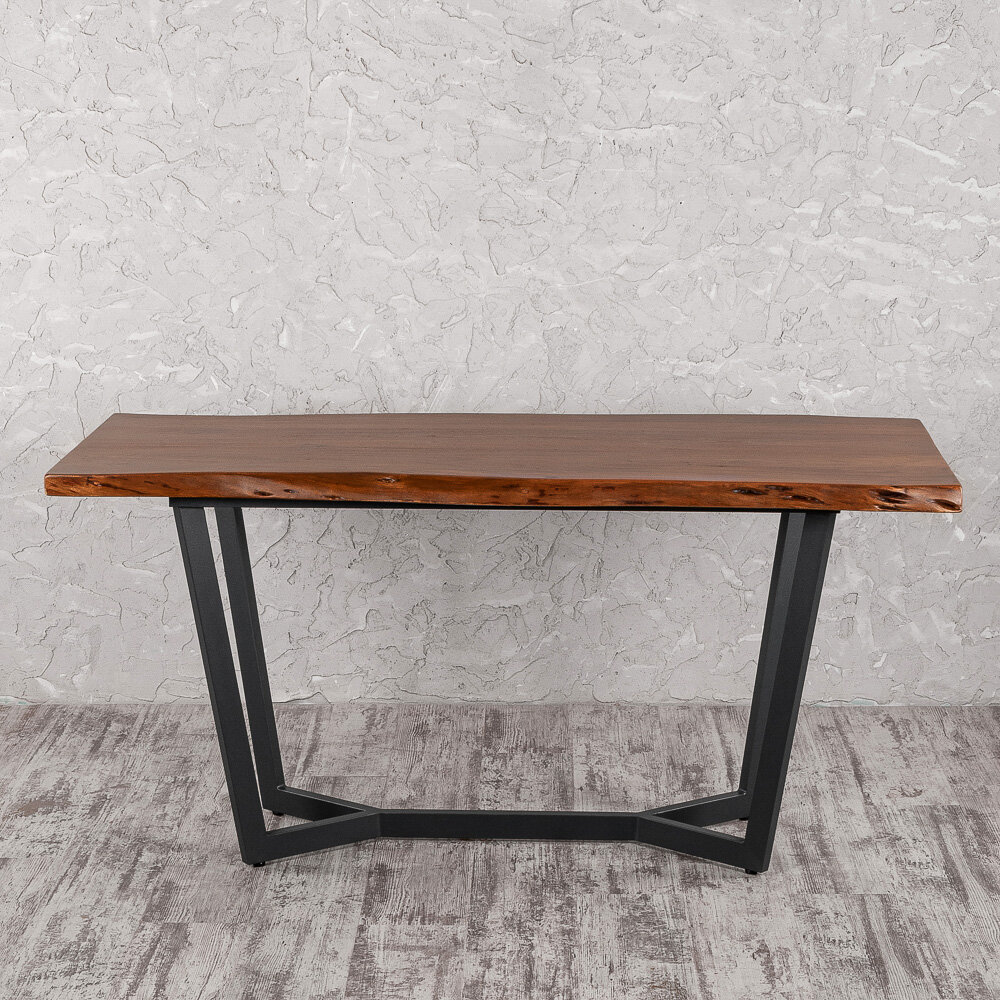 Стол обеденный Décor of Today, дерево/металл, прямоугольный, коричневый,160х70х75 см — фото 1