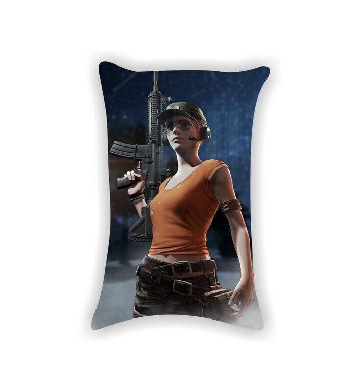 Подушка PlayerUnknown’s Battlegrounds, PUBG, пубг №18, картинка С одной стороны