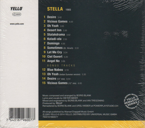 Yello "CD Yello Stella" — фото 1