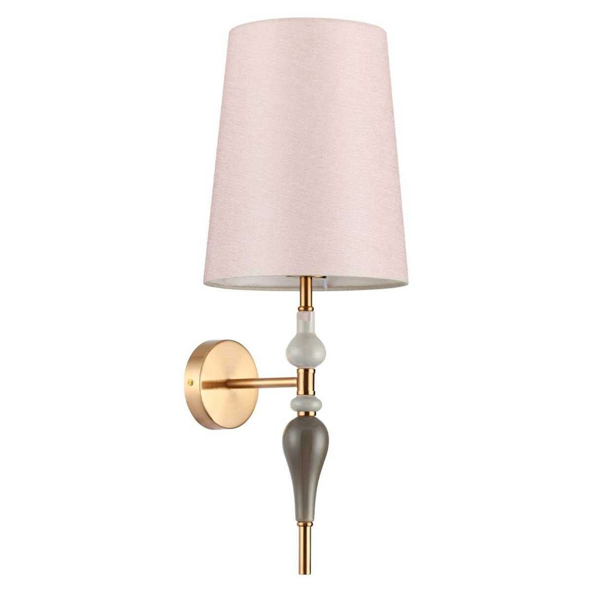 Бра Odeon Light HOMI 5040/1W, цоколь Е27, розовый/латунь, 60 Вт