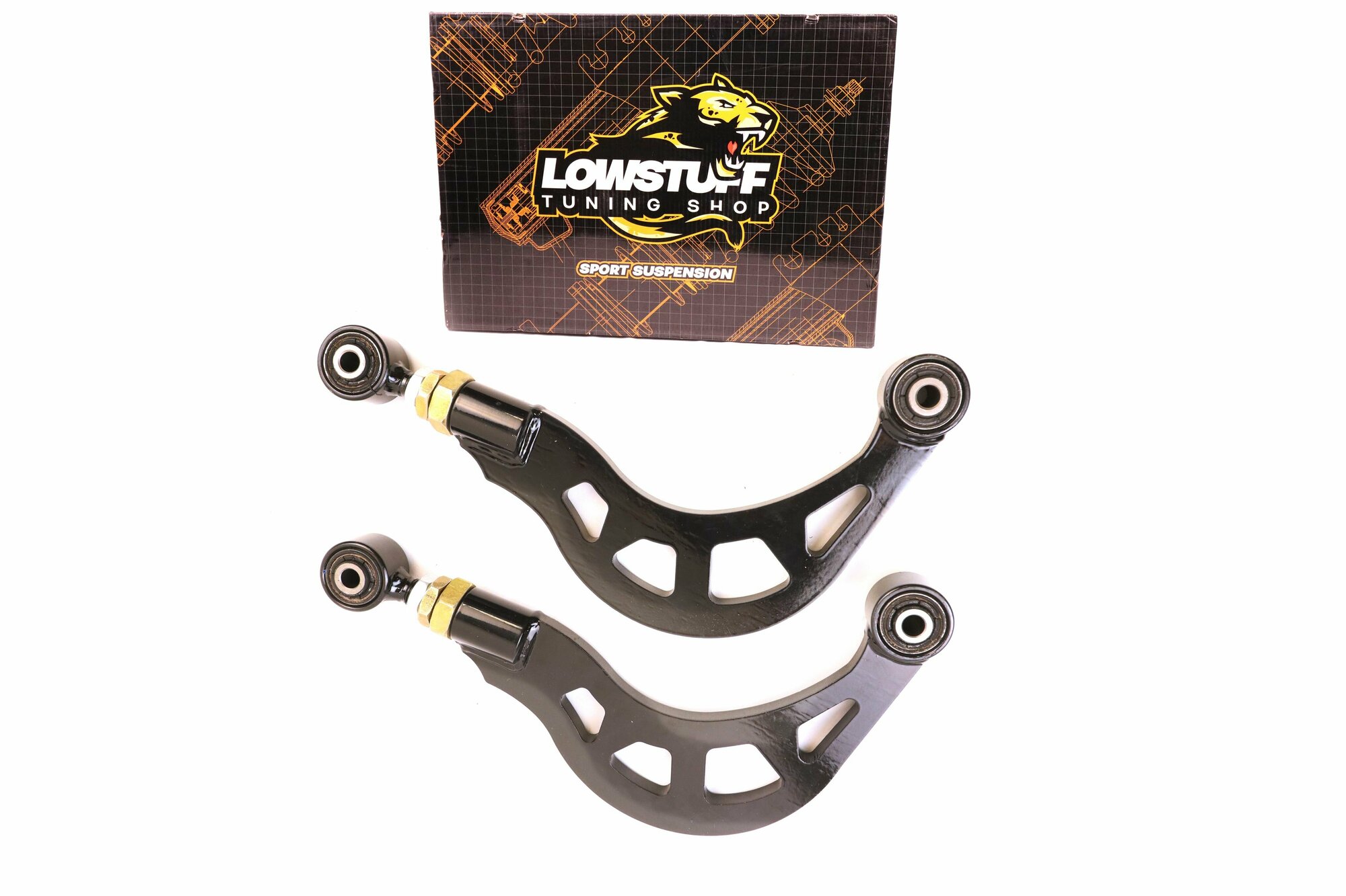 Ford Galaxy, Mondeo IV, S-MAX, Volvo S60 S80 V60 V70 XC60 XC70 верхние регулируемые серповидные развальные рычаги задней оси LOWSTUFF LSCAFOMAX1