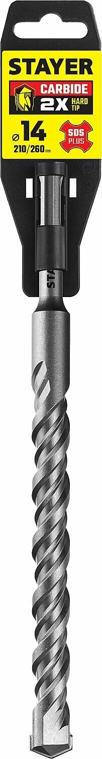 Бур по бетону STAYER SDS-plus, 14 x 260 мм, профессиональная версия 2930-260-14_z02