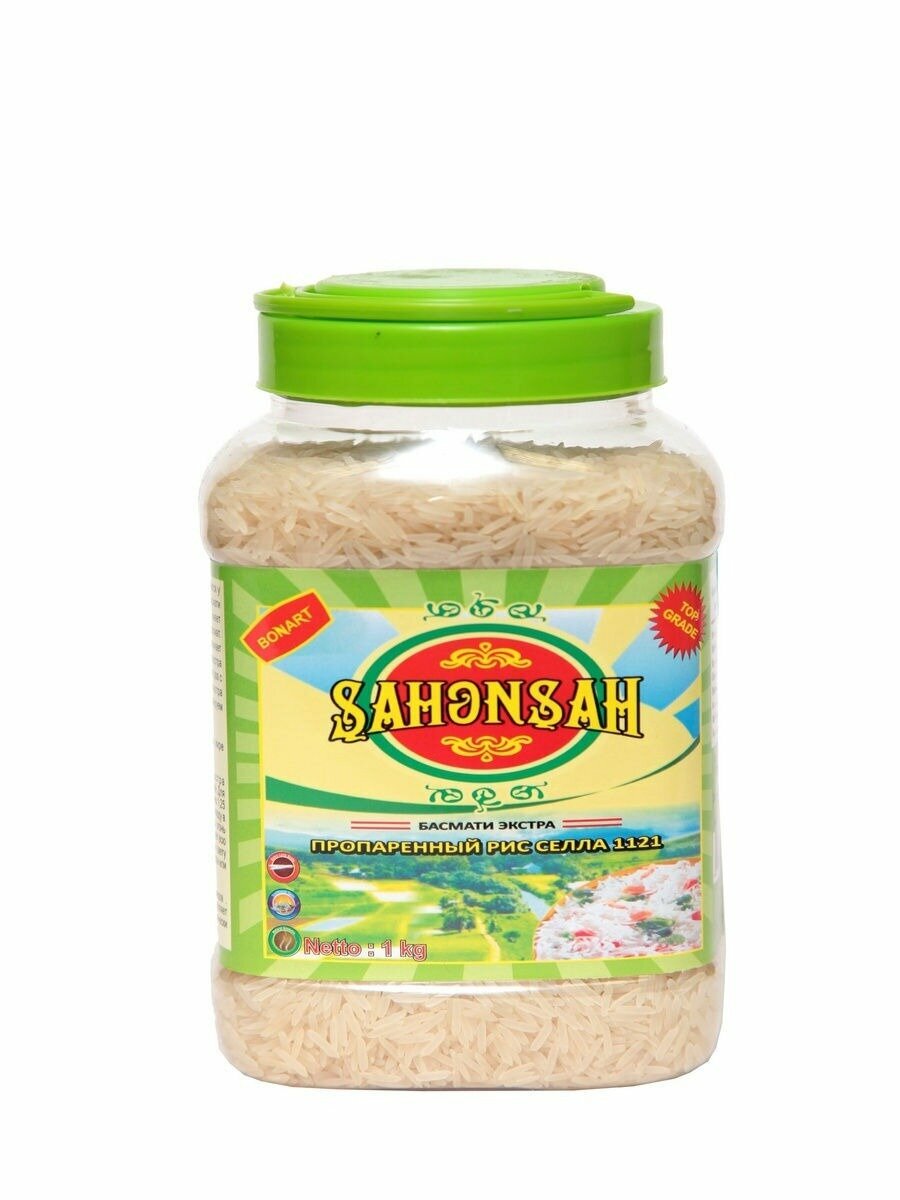 SHAHENSHAH/Рис Басмати Shahenshah 1кг банка