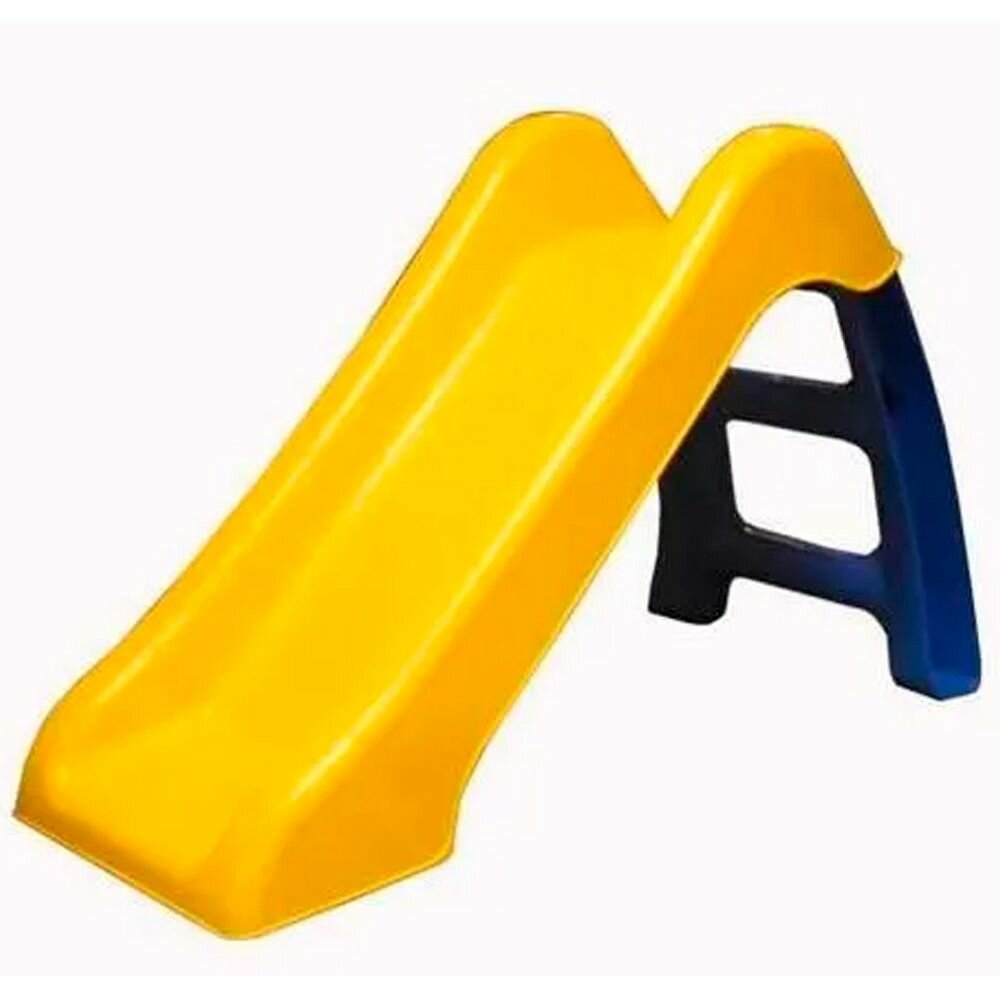Горка ПластиК пластиковая, 70 см желто-синяя
