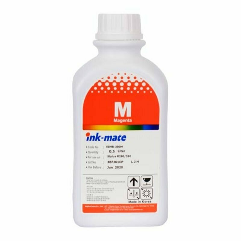 Чернила для EPSON (T6733/T6643) L100/L120/L200/L800 (500мл, magenta, Dye) EIM-801M Ink-Mate