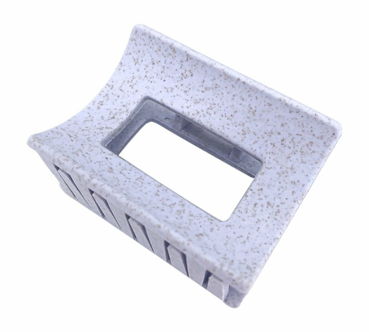 SOLOMEYA ПРОФ Крабик для волос из натуральной пшеницы Квадратный, Голубой