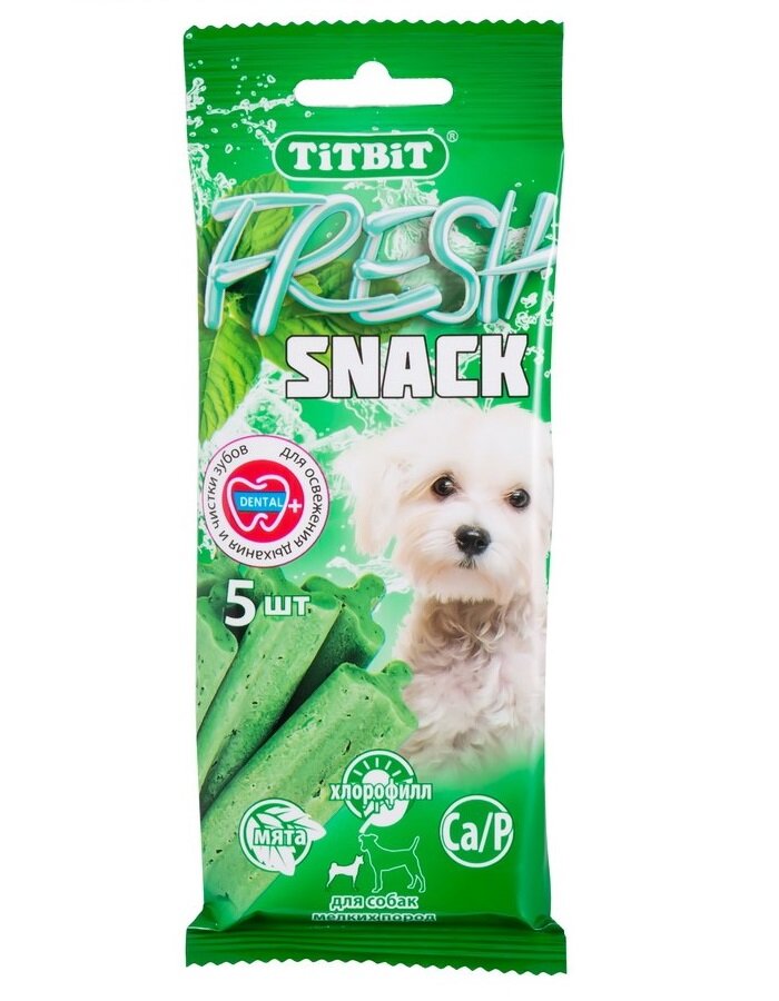 Лакомство TiTBiT Fresh снек для собак мелких пород для профилактики зубного налета (55 г)