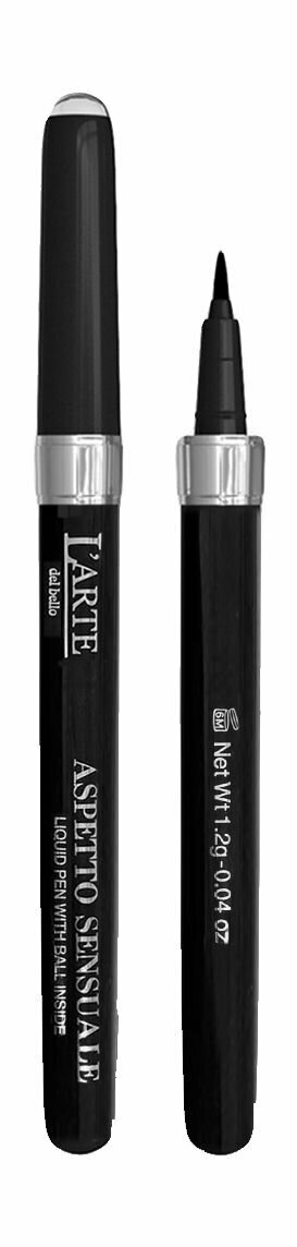 L'ARTE DEL BELLO Подводка-маркер для век Aspetto Sensuale С фетровым наконечником, 1,2 мл, Черная