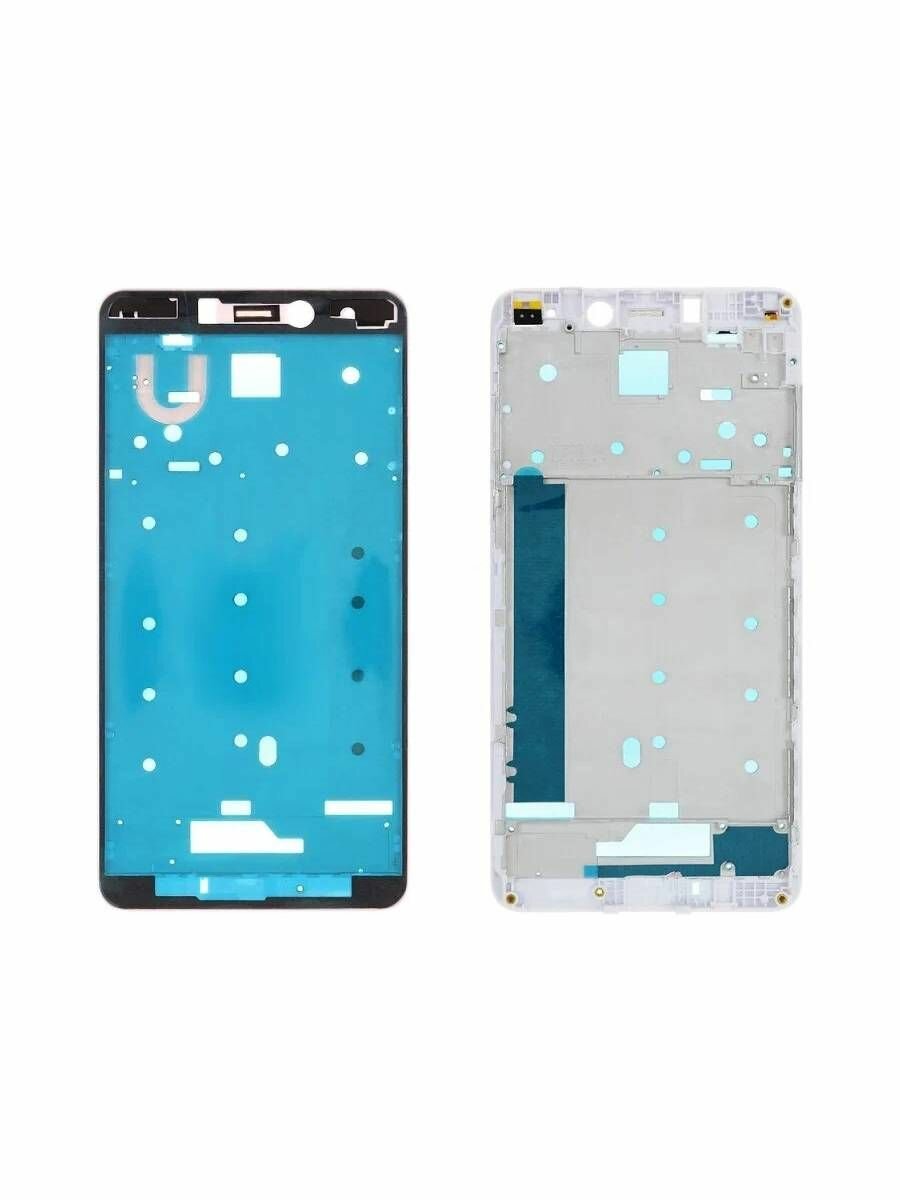 Рамка дисплея (средняя часть) для телефона Xiaomi Redmi Note 4, белый