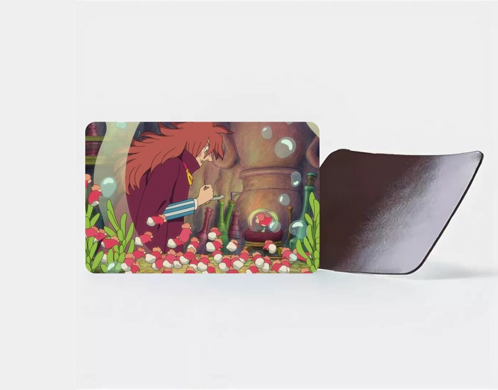 Магнит виниловый Рыбка Поньо на Утёсе №3