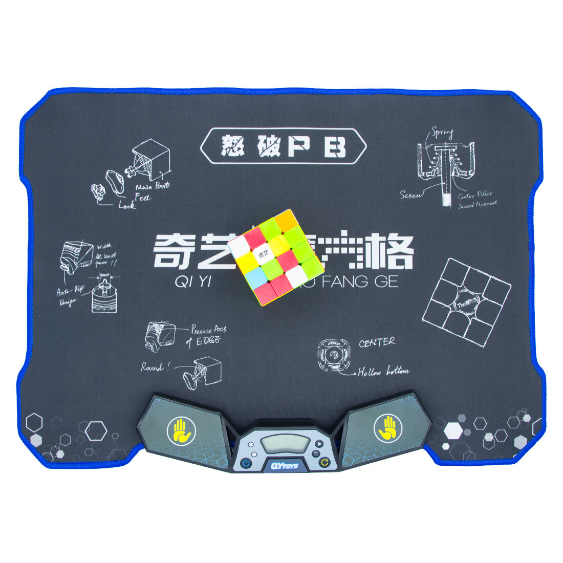 Комплект Таймер для спидкубинга QiYi Timer + Коврик