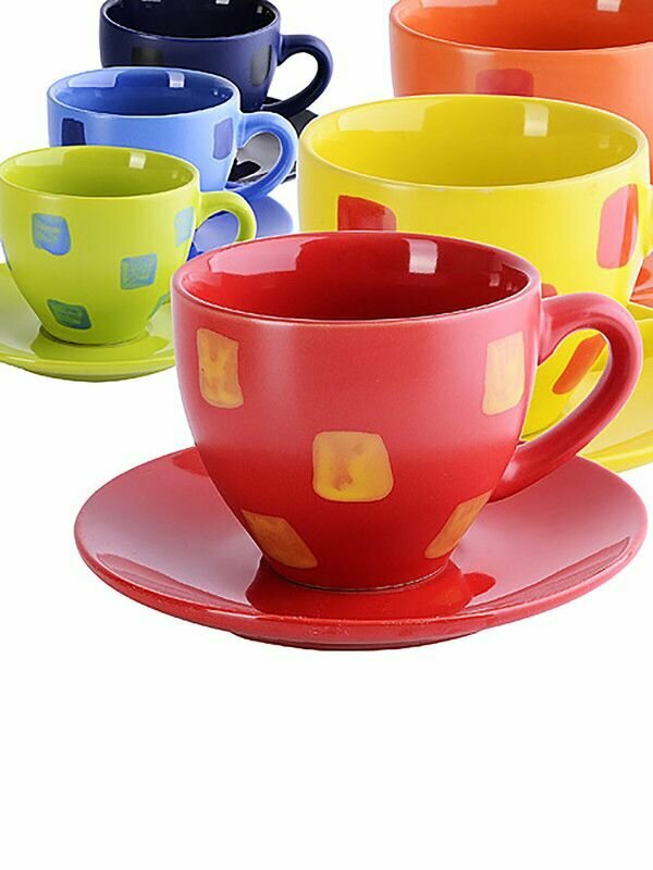 Чайный набор Loraine, керамика, 12 предметов, 250мл