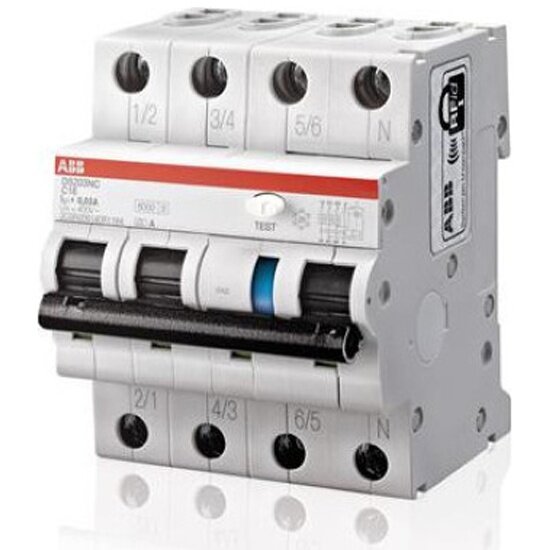 Дифференциальный автомат Abb 4п C 25А 30мА тип AC 6кА DS203NC, 2CSR256040R1254