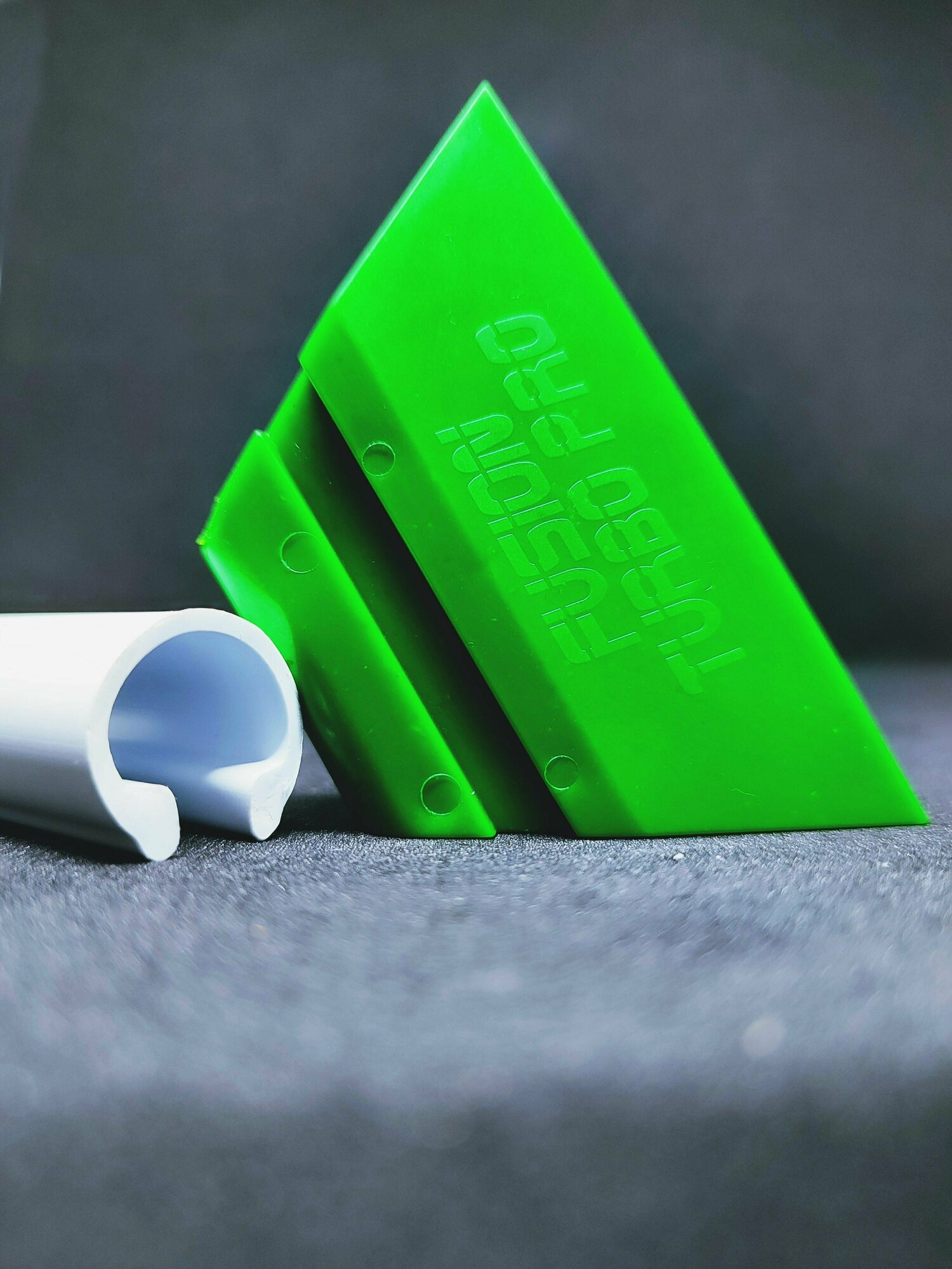 Ракель выгонка полиуретановая FUSION TOOLS Green Turbo PRO 3 1/2' с держателем трапеция