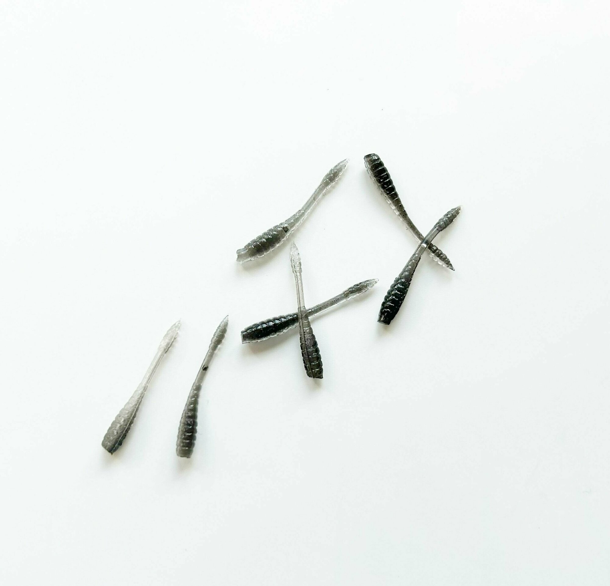 Мягкая Силиконовая приманка для мормышинга TWorm 25 мм, цвет Натурал/Natural, уп. 20 шт.