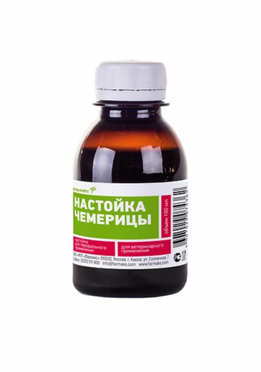 Настойка чемерицы 1 шт 100 мл Препарат для ЖКТ для животных