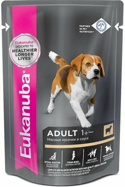 Eukanuba Adult влажный корм для взрослых собак всех размеров, ягненок, 100г, 10 шт.