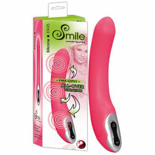Вибратор Smile Gipsy, 7 режимов, 3 мотора, розовый, 23 см