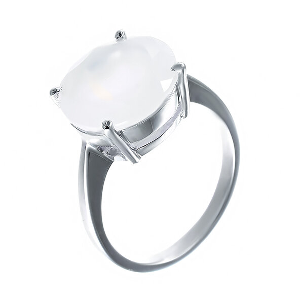 Кольцо, серебро, 925 проба, агат