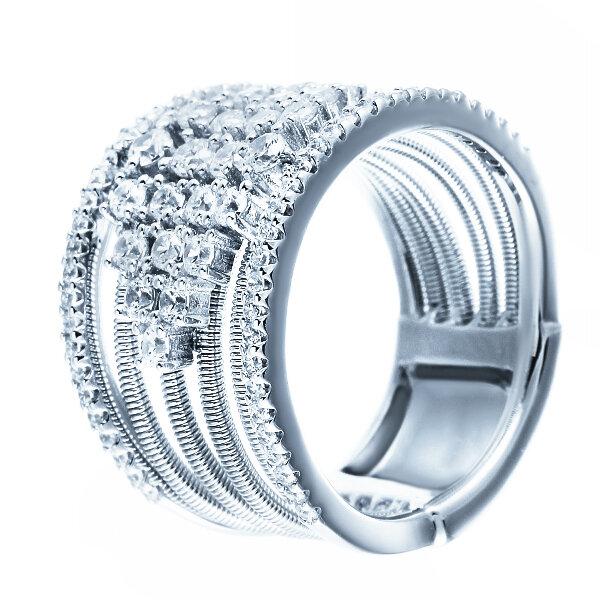 Кольцо ELEMENT47, серебро, 925 проба, фианит