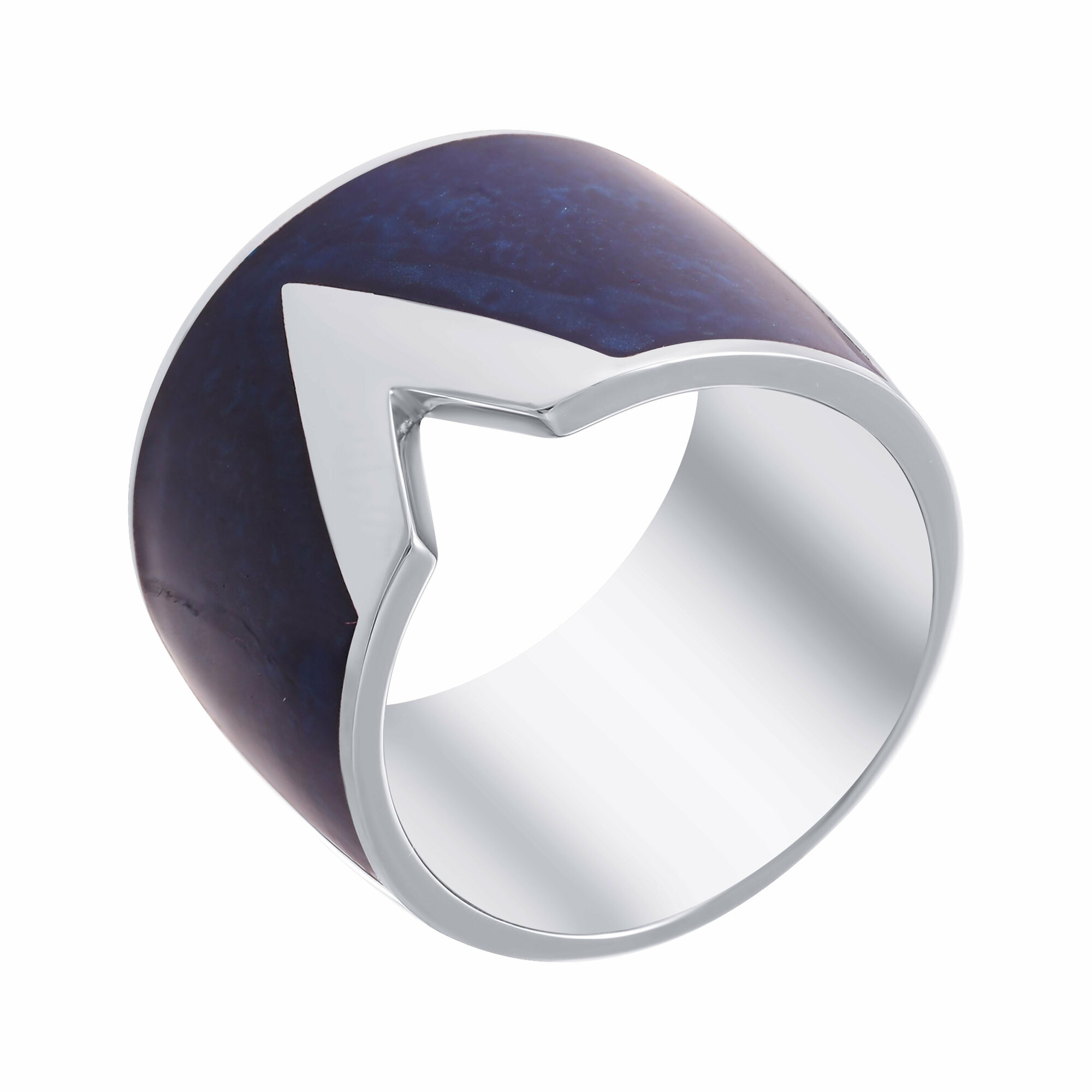 Кольцо, серебро, 925 проба, эмаль