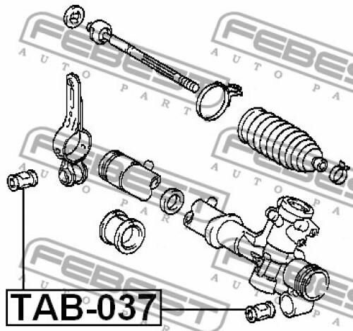 Сайленблок рулевой рейки (toyota rav4 aca2# 2000-2005) Febest TAB037
