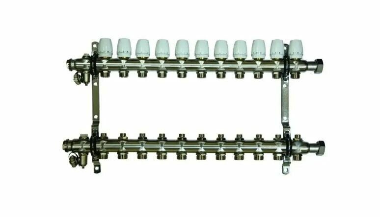 Коллекторная группа Millennium KGR1011 1", 11 выходов 3/4" нержавеющая сталь (без расходомеров)