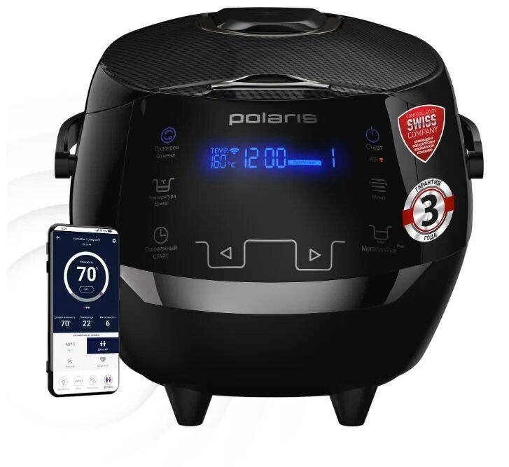 Мультиварка Polaris PMC 0526 IQ Home, черный