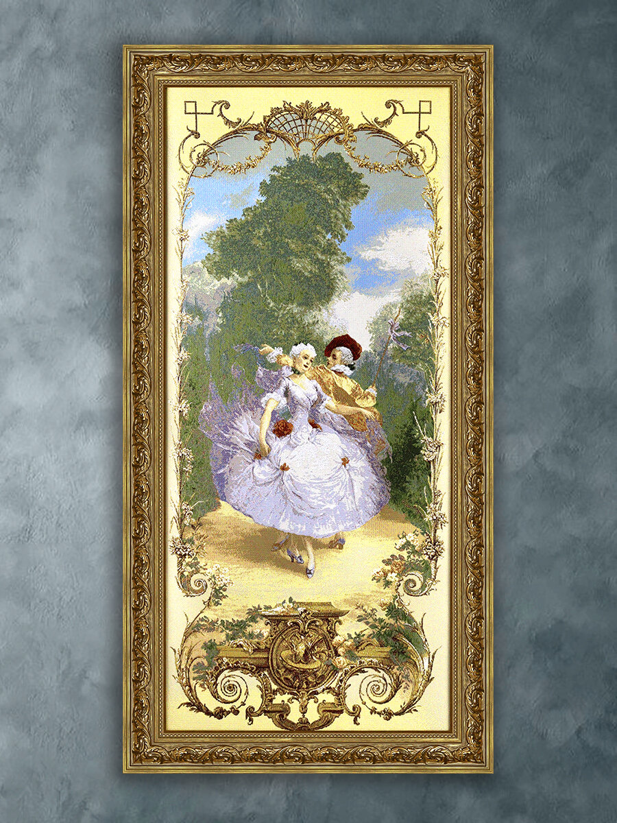 Картина из гобелена Декарт пано гобеленовое в раме на стену тканый гобелен