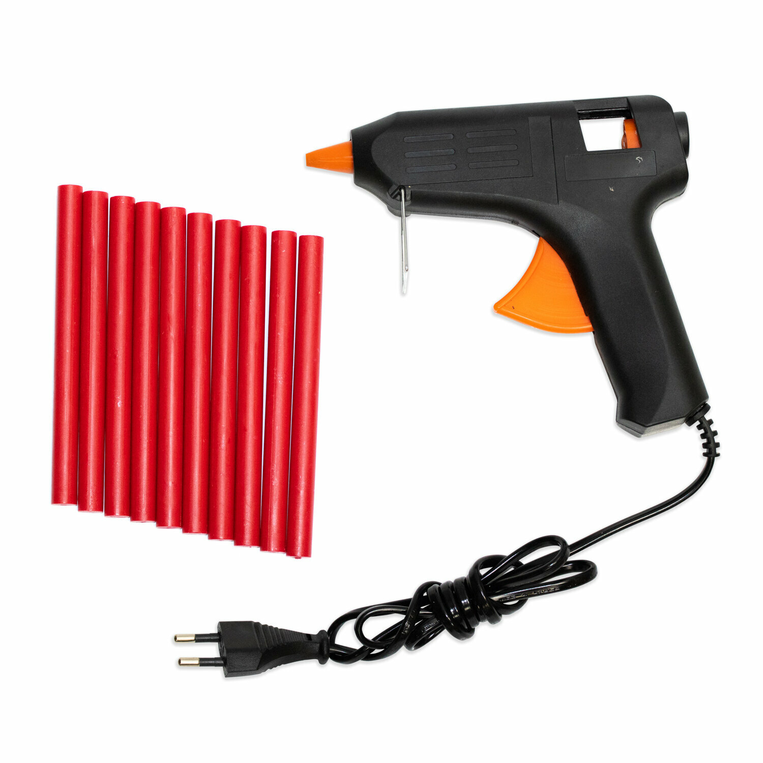 Набор: сургуч в палочках цвета красное вино 10 штук и пистолет