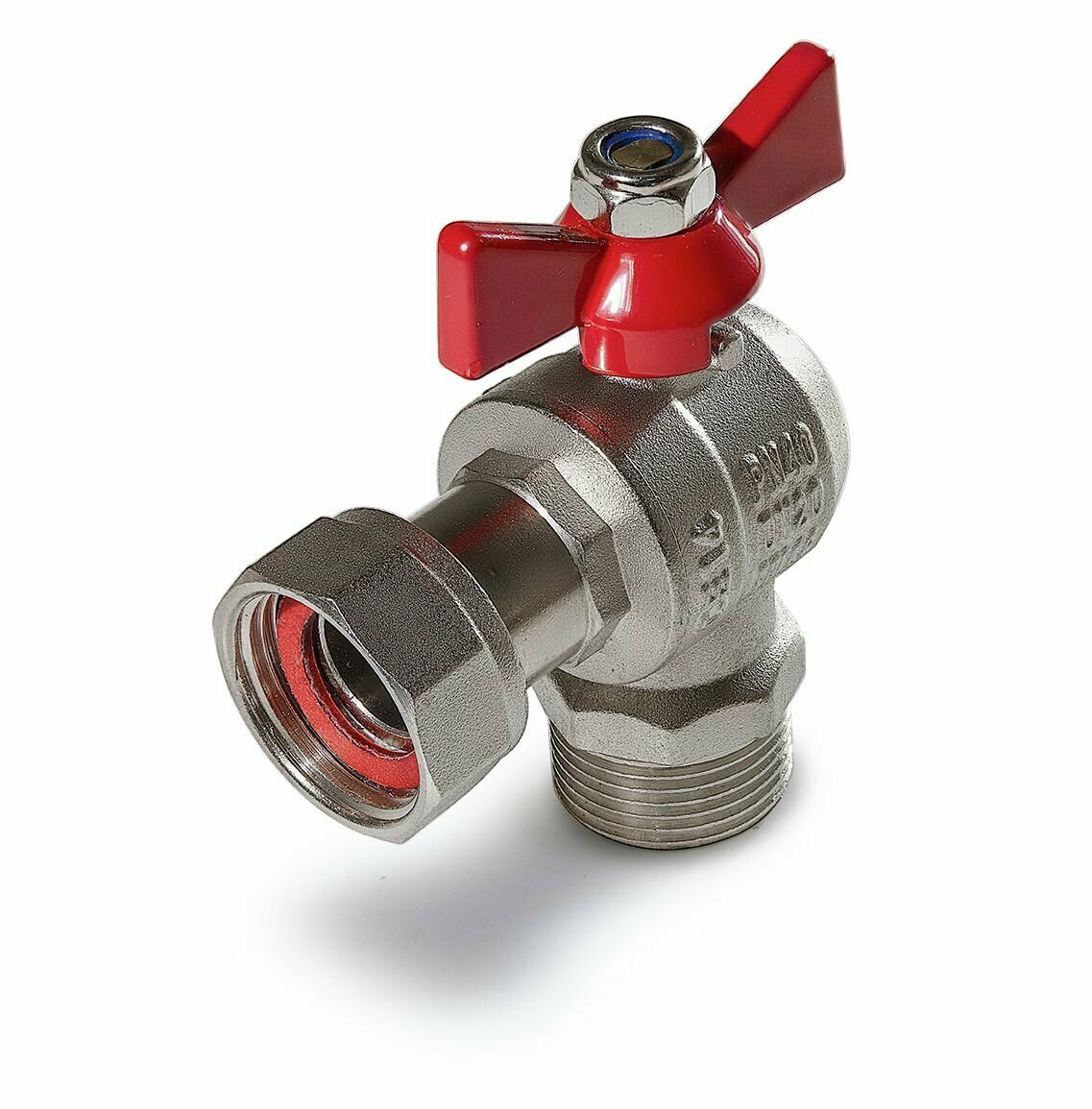 Кран шаровый 1/2" угловой с накидной гайкой г/ш TIM -2 шт.