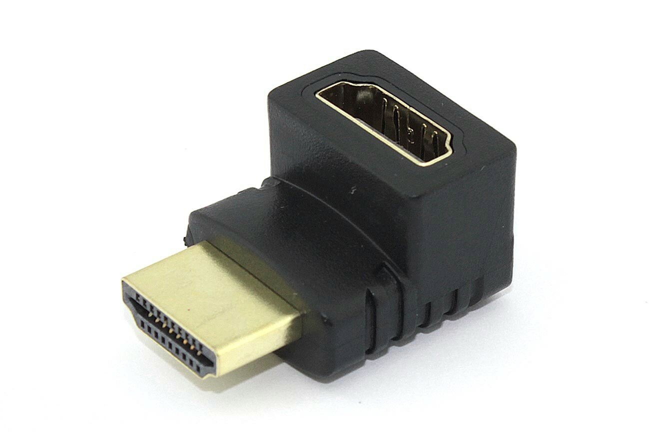 Удлинитель HDMI папа-мама угловой вверх