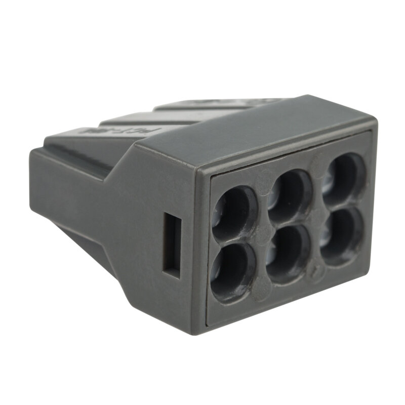 Neon-Night Экспресс-клемма с пастой СМК 773-306, 6-проводная до 2,5 мм², серая (50 шт/уп) REXANT, 50шт