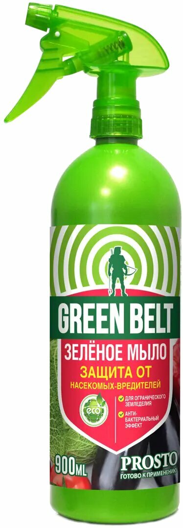 Средство для защиты садовых растений от вредителей «Зелёное мыло» 900 мл