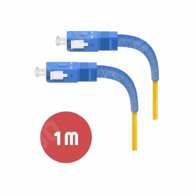 Патч-корд оптический Maxonice одномодовый, одинарный, 1 м (MN-PC-SU-SU-SMS3L-1m)