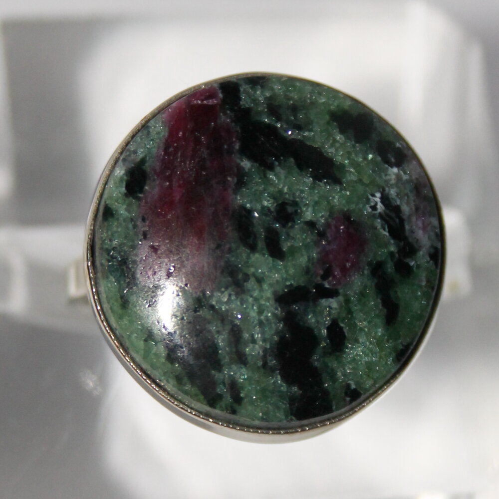 Кольцо, рубин синтетический, корунд