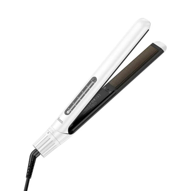 Керамический выпрямитель для волос, 6 температурных режимов, 2 метра шнур, белый цвет