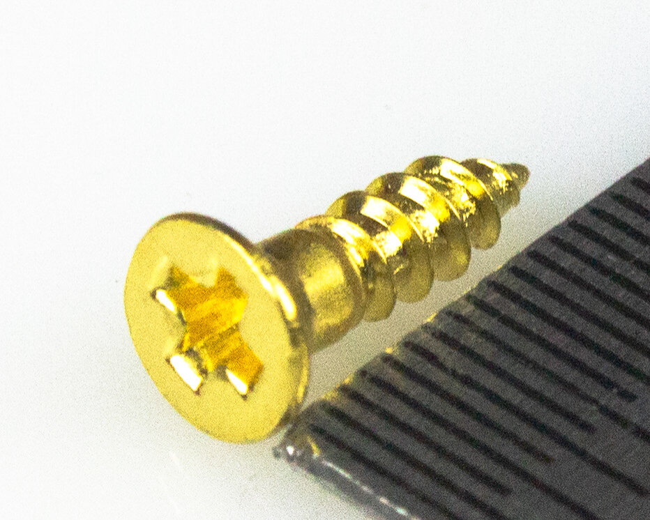 HOSCO WS-01G, cаморез для колков (2.1 x 8mm), золото