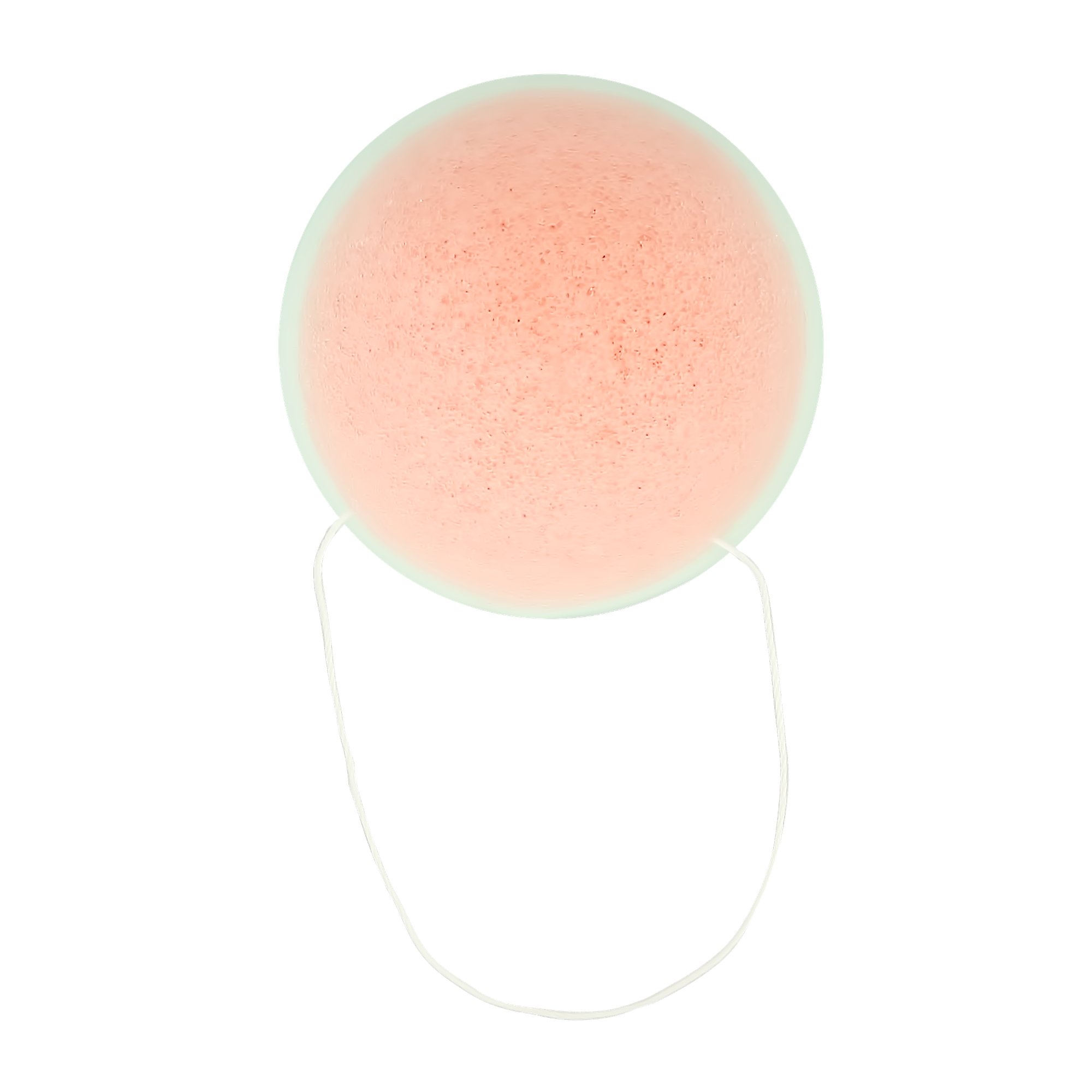 Спонж для умывания из натурального волокна конняку DECO. CLEAN mint-rose