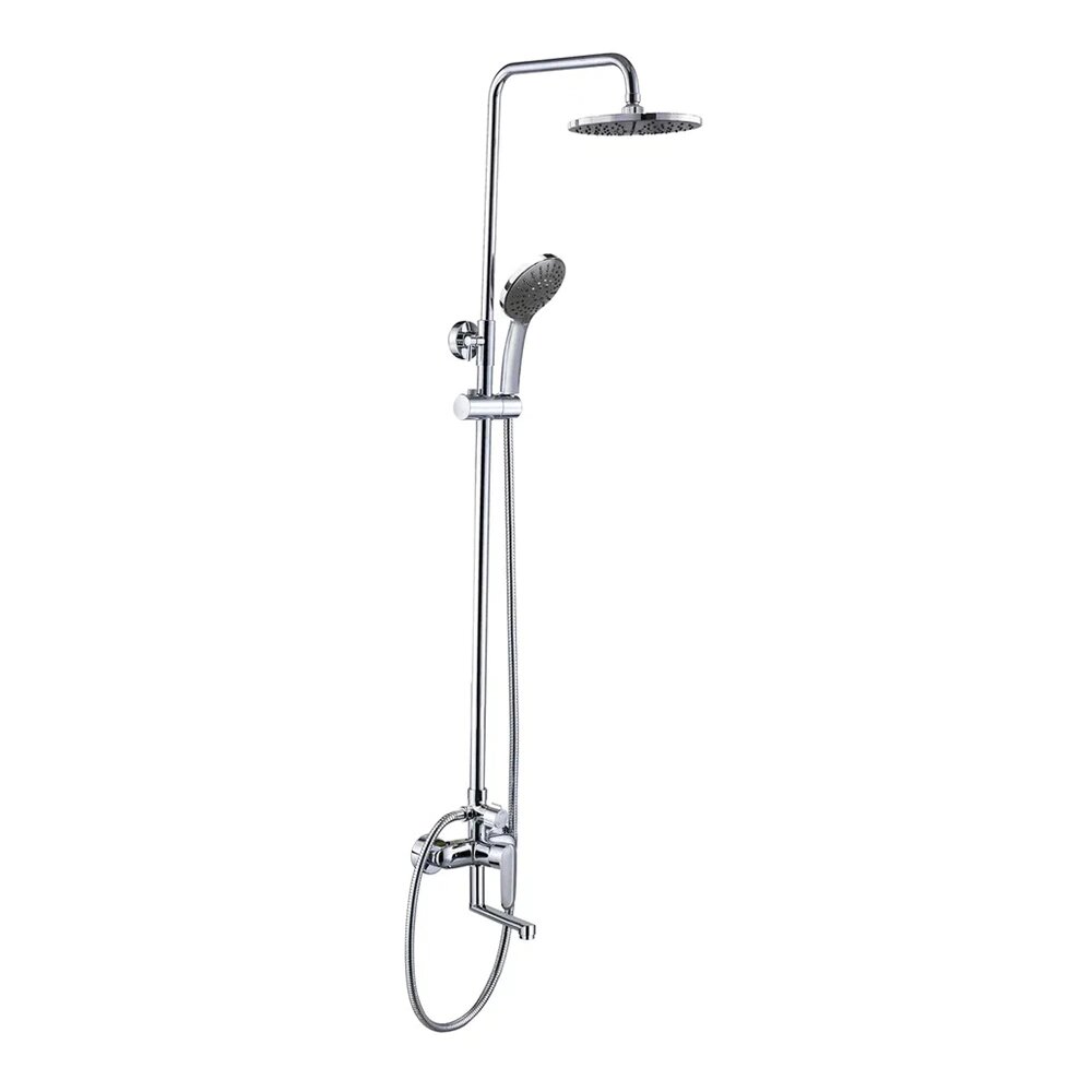 Душевая система Esko Lagos со смесителем и верхним душем d23 см хром