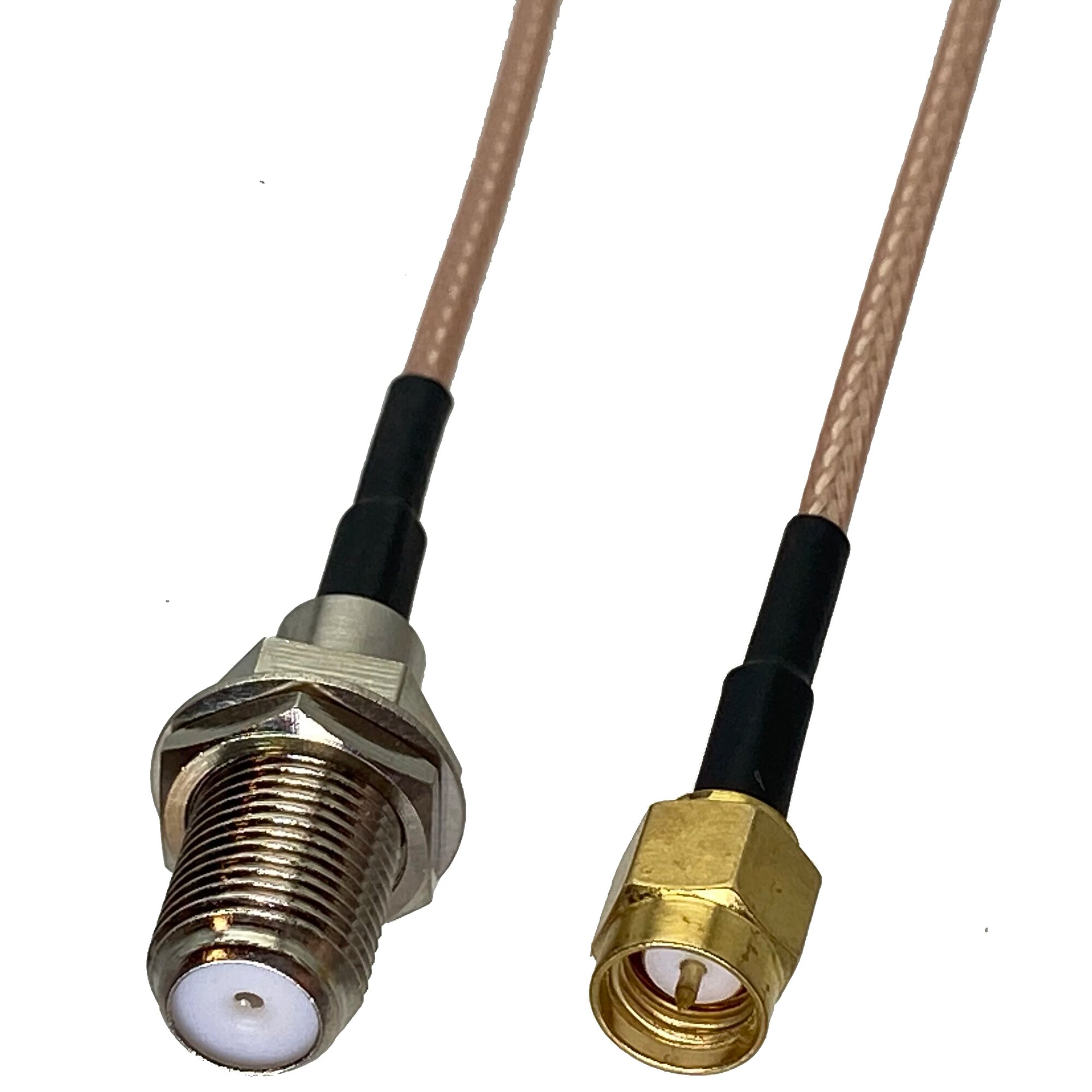 Коаксиальный переходник F-SMA RP SMA CRC9 TS9 4inch(10CM), F F to SMA M