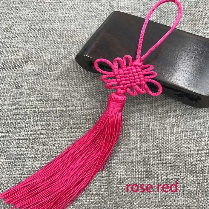 Китайские узлы с бахромой, 2 шт, полиэстер Rose 2pcs